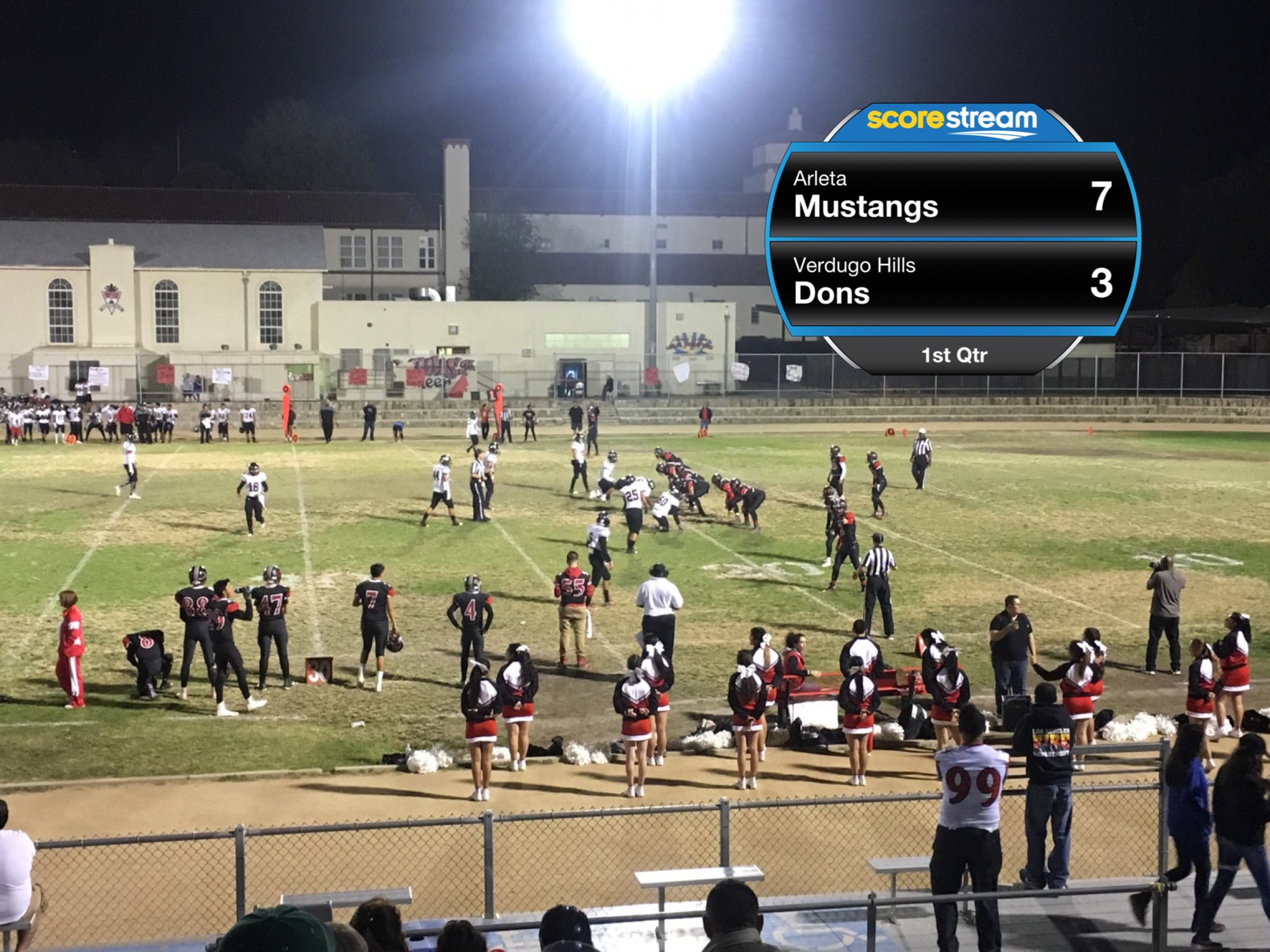 The Verdugo Hills Dons defeat the Arleta Mustangs 31 to 23 - ScoreStream