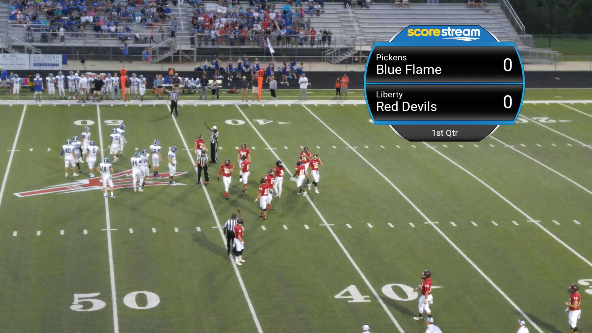 The Liberty Red Devils defeat the Pickens Blue Flame 24 to 14 - ScoreStream