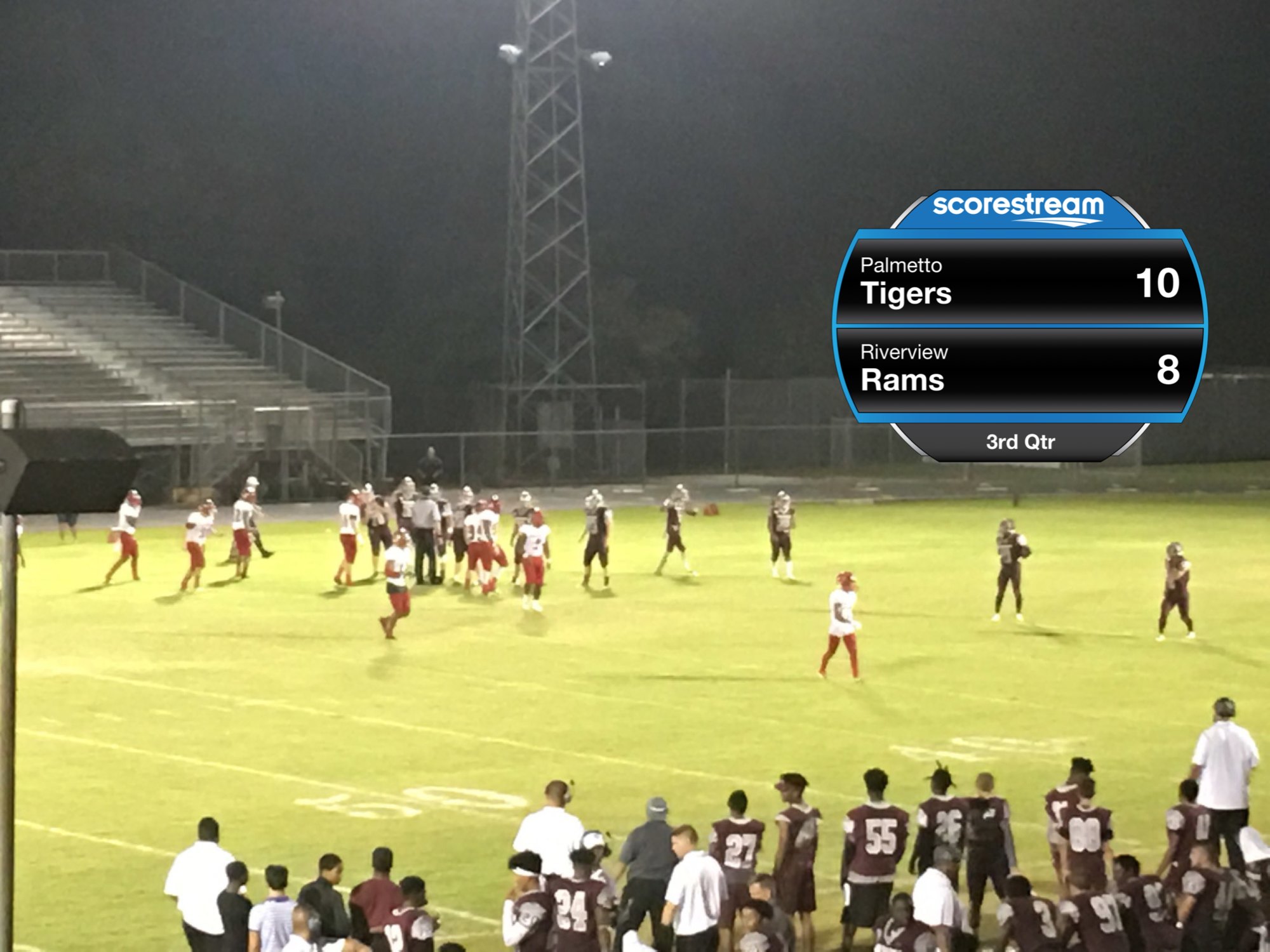The Riverview Rams defeat the Palmetto Tigers 11 to 10 - ScoreStream