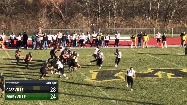 The Maryville Spoofhounds defeat the Cassville Wildcats 30 to 28 ...