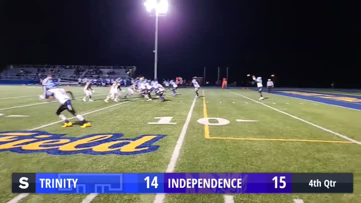The Trinity Trojans defeat the Independence Blue Devils 14 to 13 ...