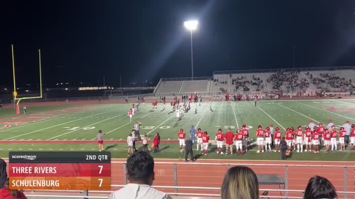 The Schulenburg Shorthorns defeat the Three Rivers Bulldogs 42 to 28 ...