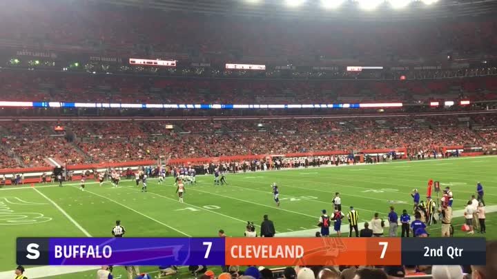 The Buffalo Bills defeat the Cleveland Browns 19 to 17 - ScoreStream