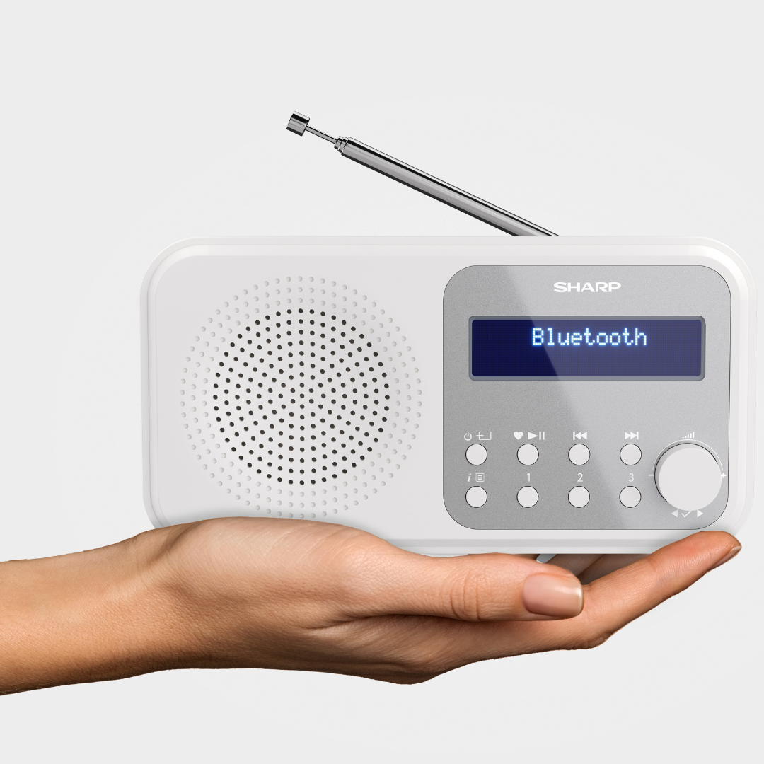 SHARP Tokyo Portable Radio DAB DAB+ and FM with Bluetooth and Up To 40 ...