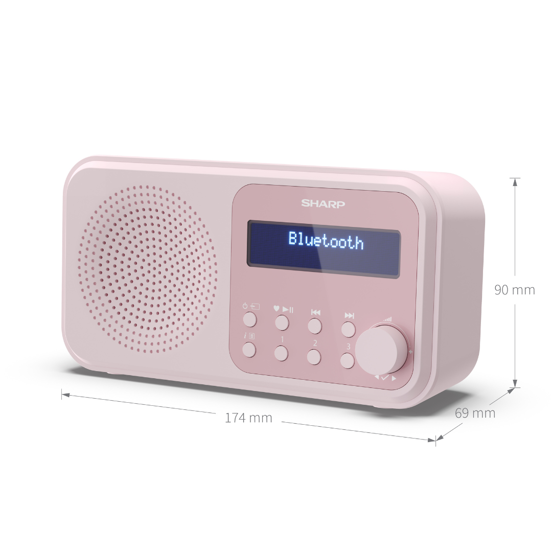 SHARP Tokyo Portable Radio DAB DAB+ and FM with Bluetooth and Up To 40 ...