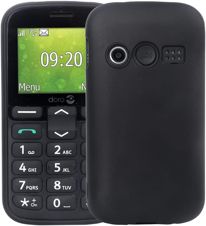 For Doro 8100 8050 8200 1380 1360 1370 Case, Black Silicone Slim Phone ...