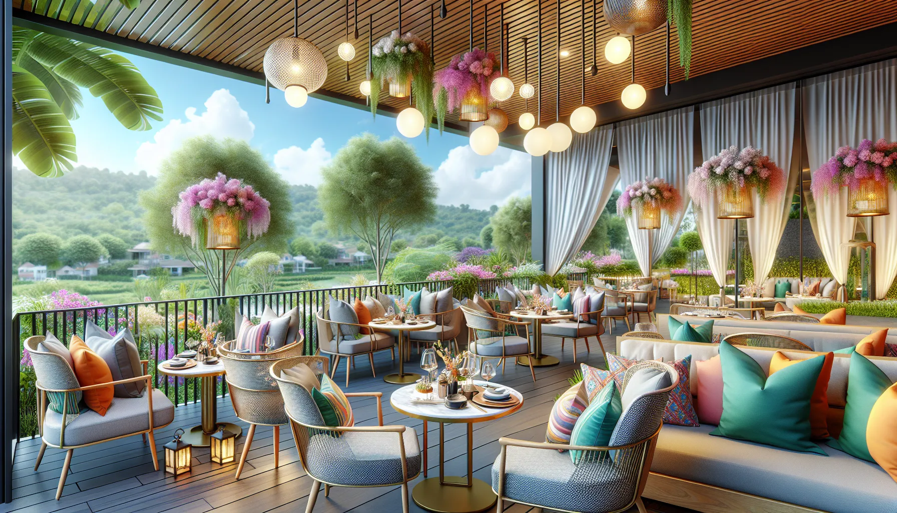 Unique and Beautiful Outdoor Dining Area for Your Luxurious Restaurant ...