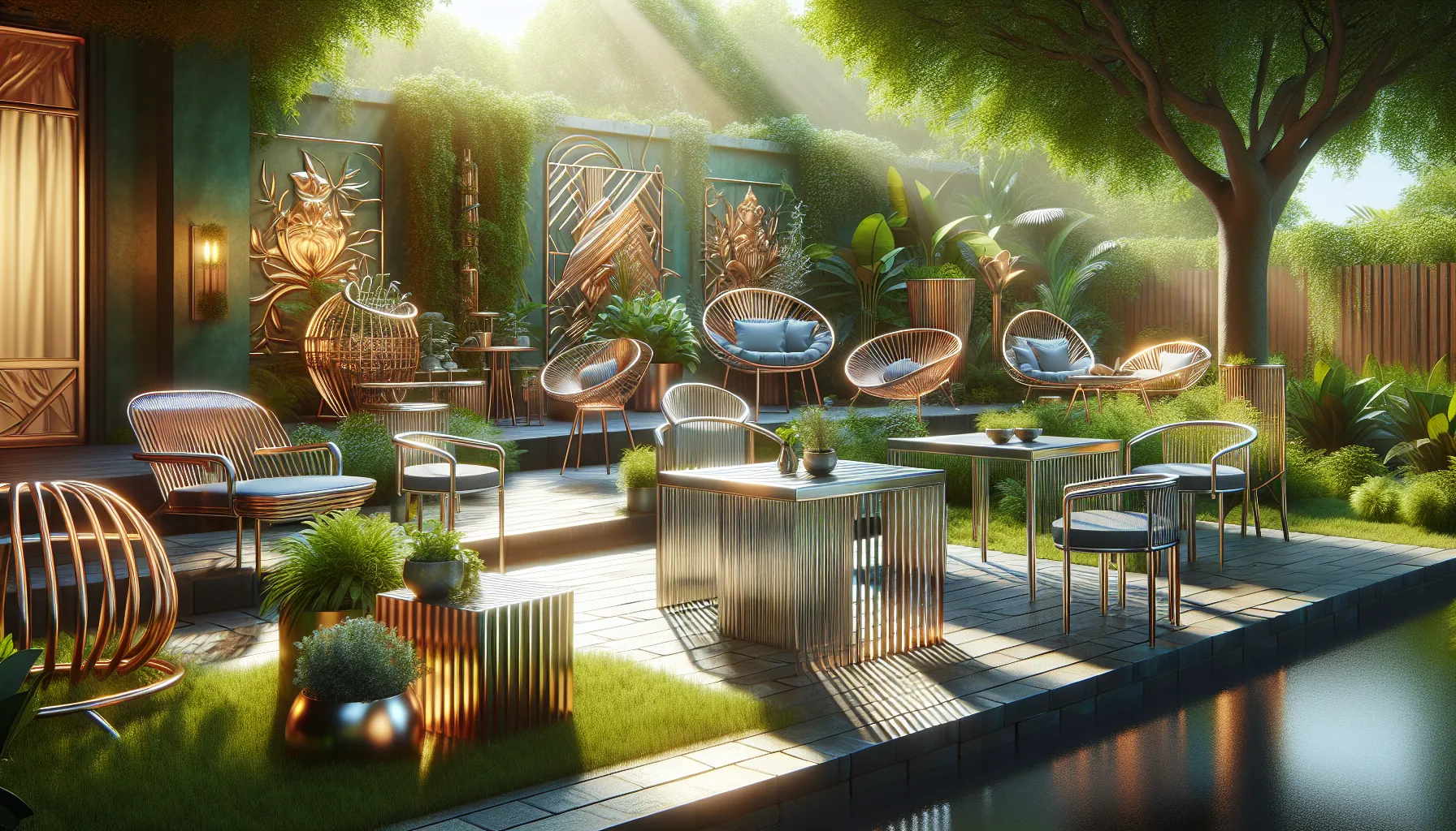 Unique Metal Outdoor Furniture: Beautiful And Ironclad Options - Luxury Outdoor Living by Hauser ...