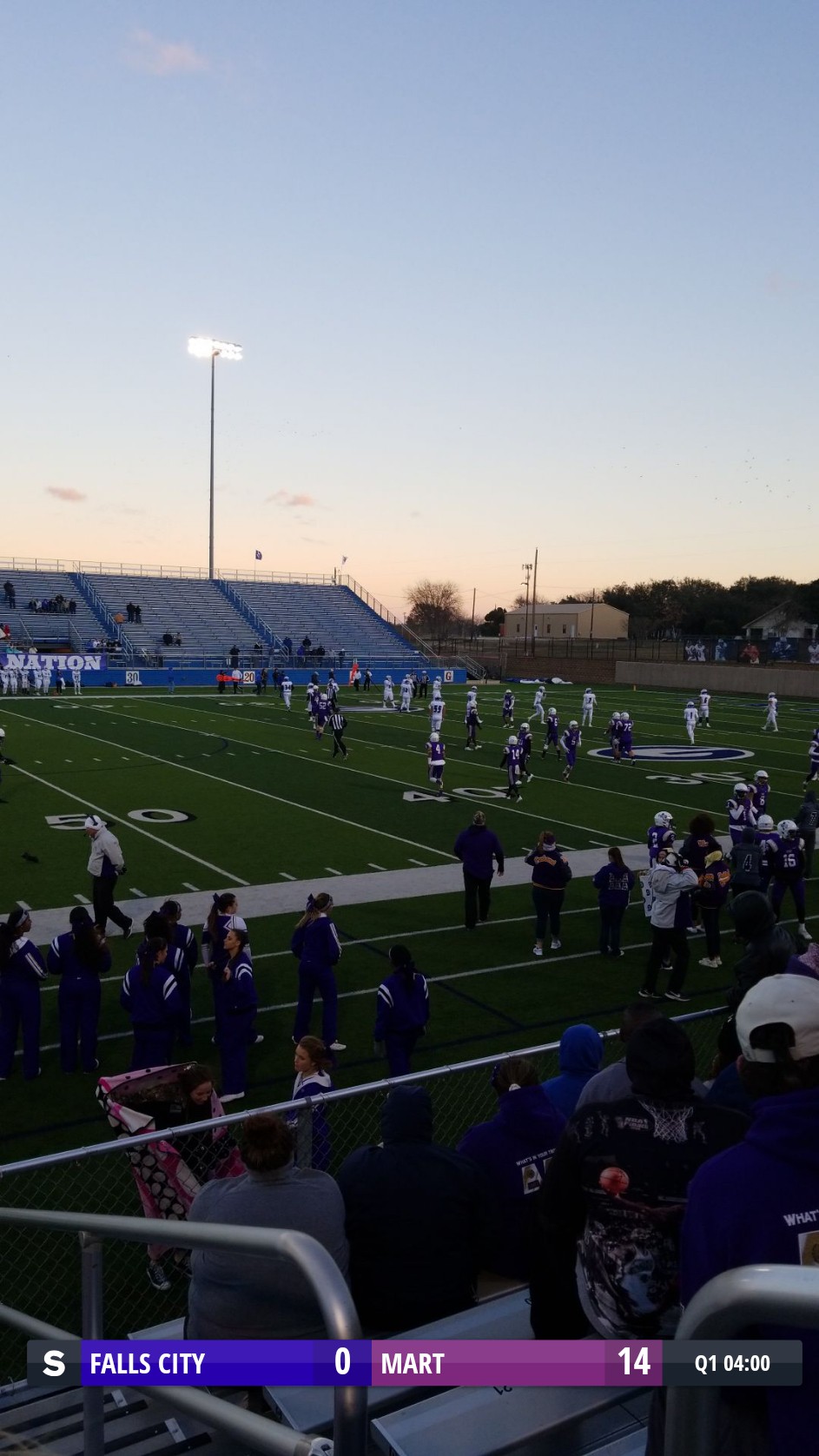 The Mart Panthers defeat the Falls City Beavers 40 to 13 - ScoreStream