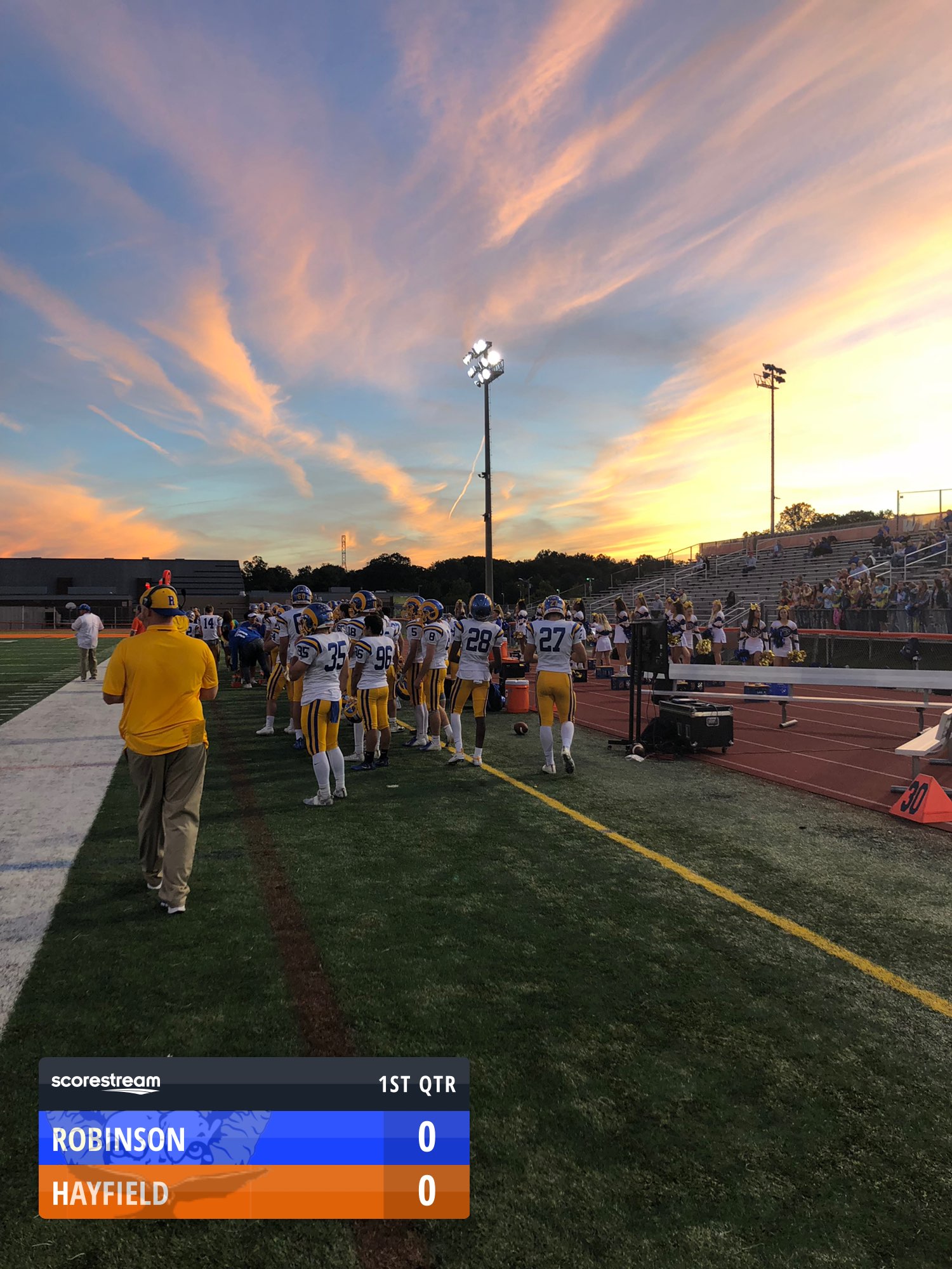 The Hayfield Hawks defeat the James Robinson Secondary Rams 34 to 27 ...