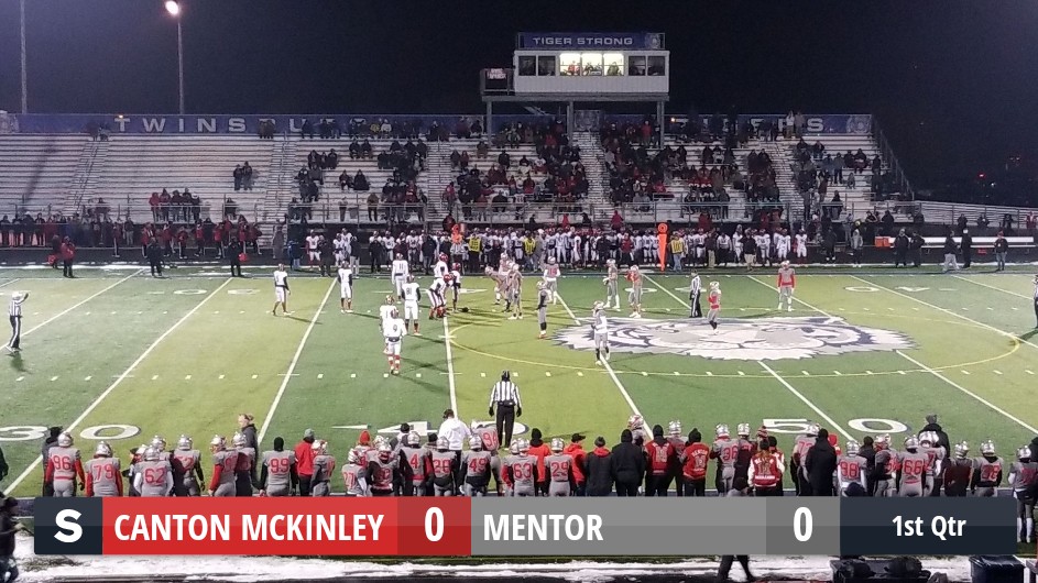 The Mentor Cardinals defeat the McKinley Bulldogs 34 to 13 - ScoreStream
