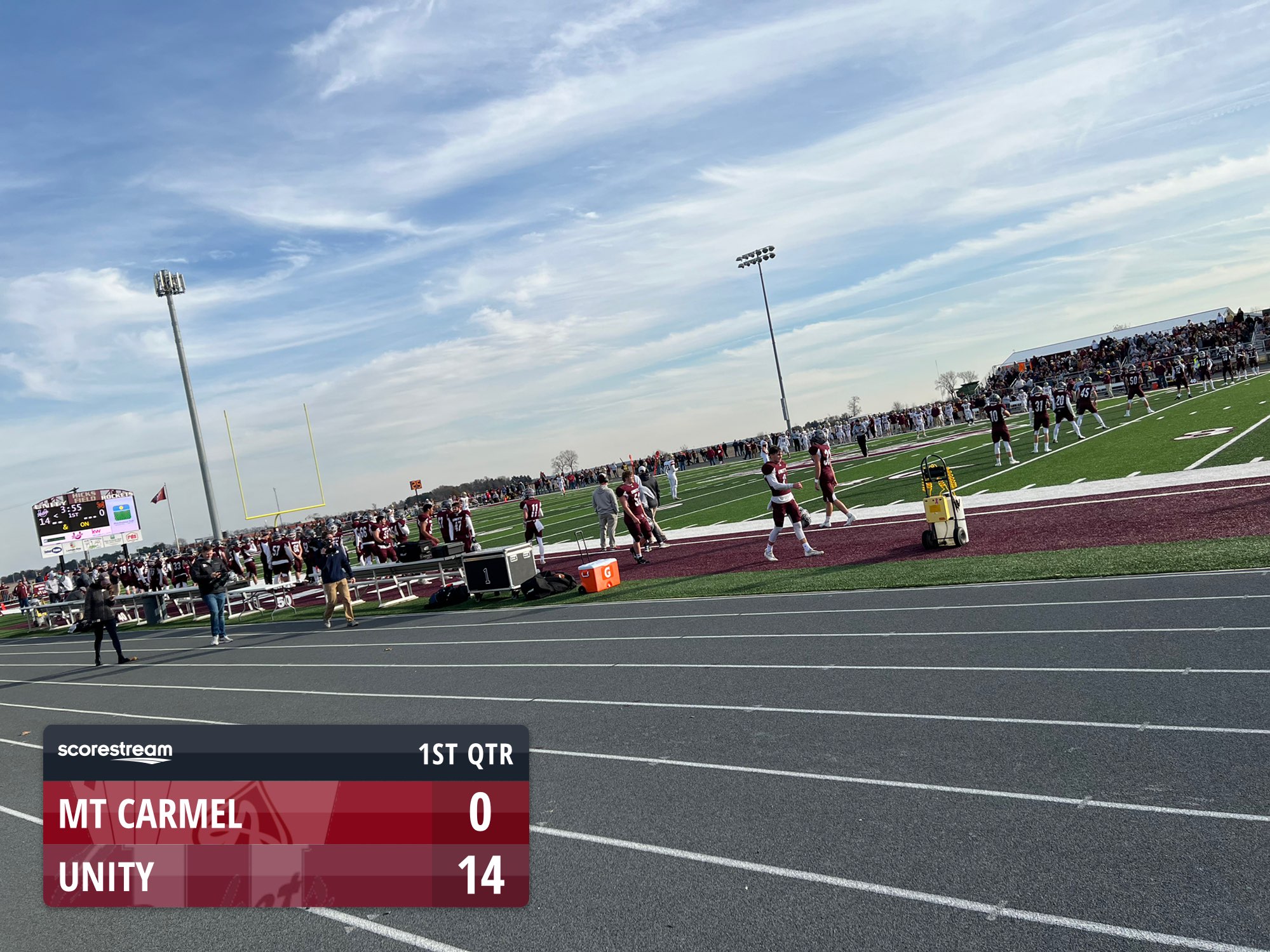 The Unity Rockets defeat the Mt Carmel Golden Aces 28 to 21 - ScoreStream