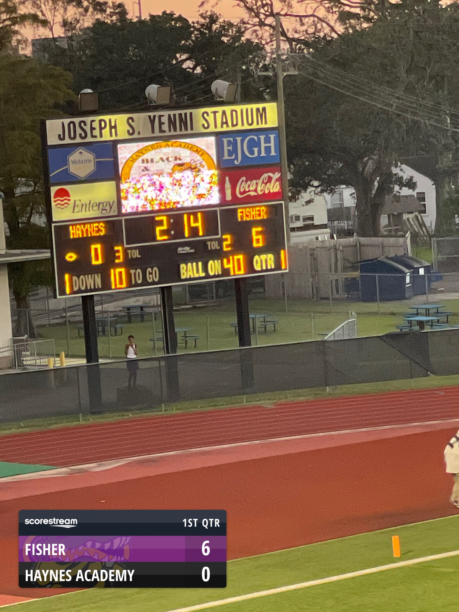The Haynes Academy Yellow Jackets defeat the Fisher Gators 14 to 12 ...