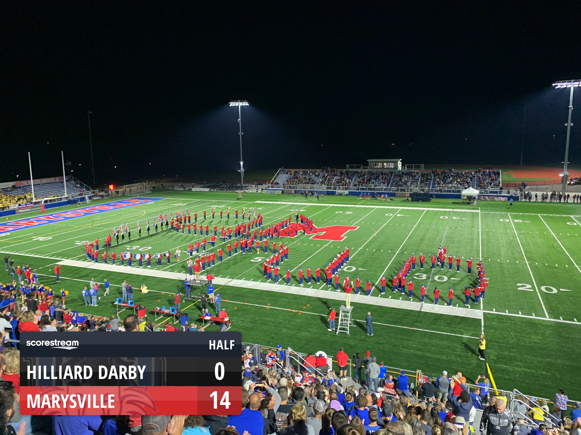 The Marysville Monarchs defeat the Hilliard Darby Panthers 21 to 14 ...