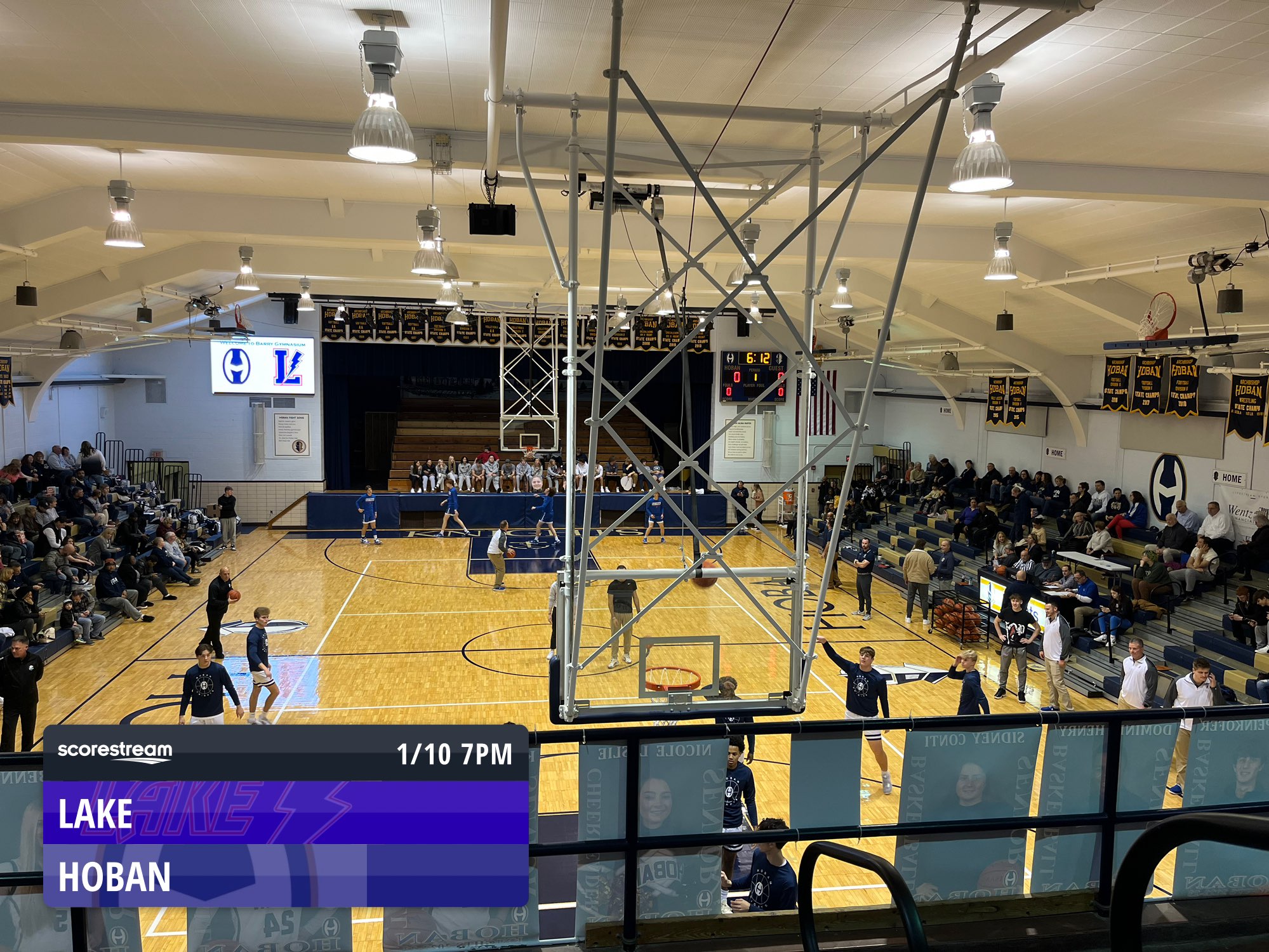 The Hoban Knights defeat the Lake Blue Streaks 51 to 45 - ScoreStream