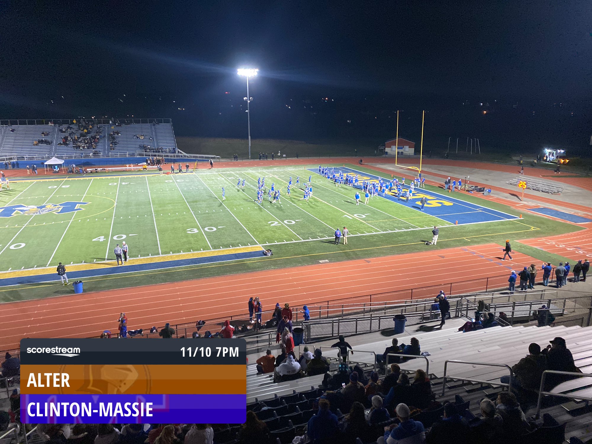 The Alter Knights defeat the Clinton-Massie Falcons 21 to 3 - ScoreStream