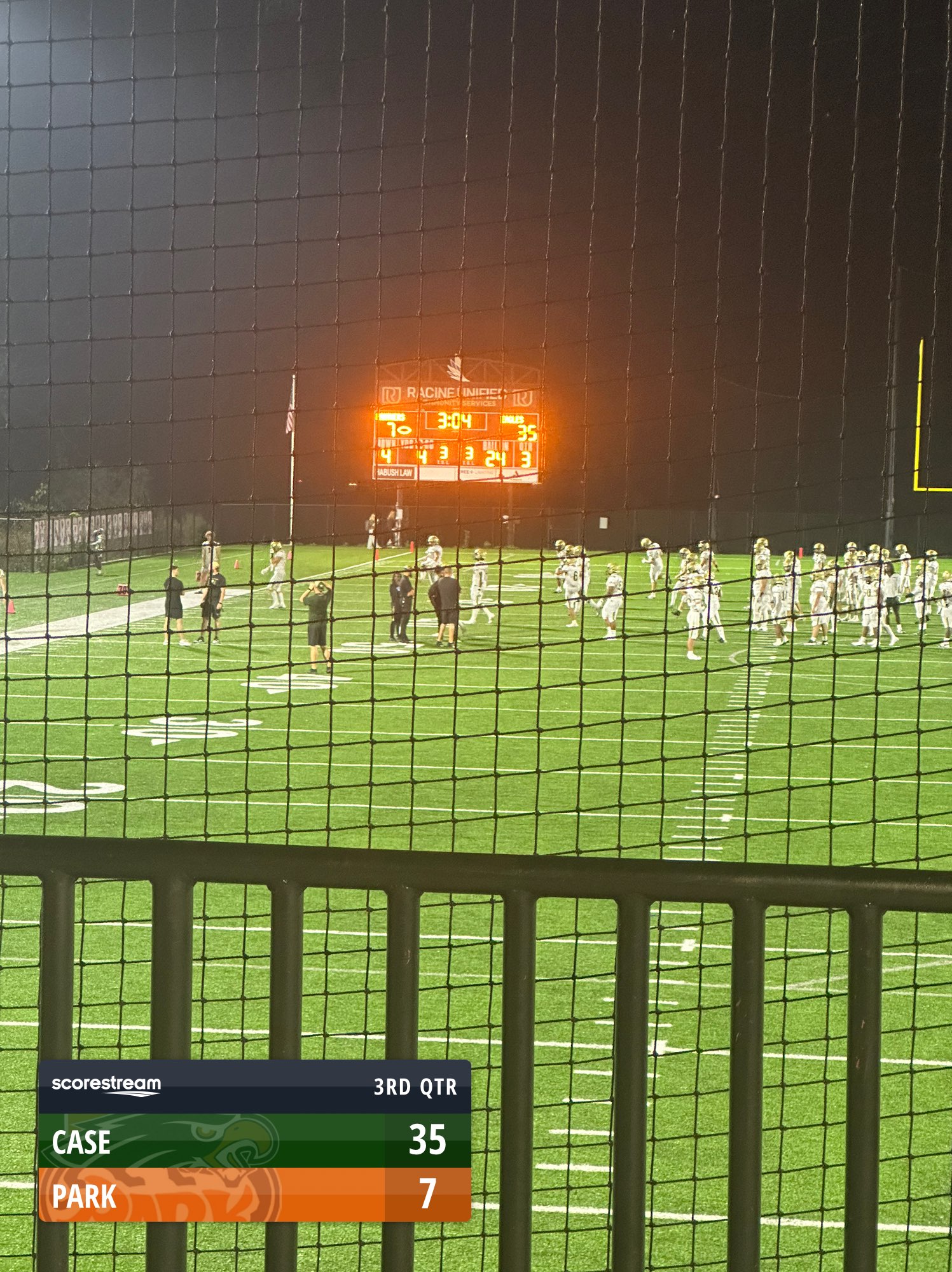 The Case Eagles defeat the Park Panthers 45 to 14 - ScoreStream