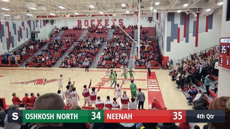 The Neenah Rockets defeat the Oshkosh North Spartans 51 to 44 - ScoreStream