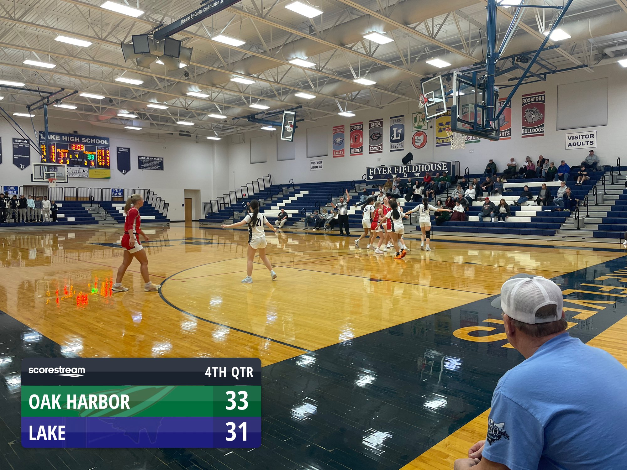 The Oak Harbor Rockets defeat the Lake Flyers 37 to 33 - ScoreStream