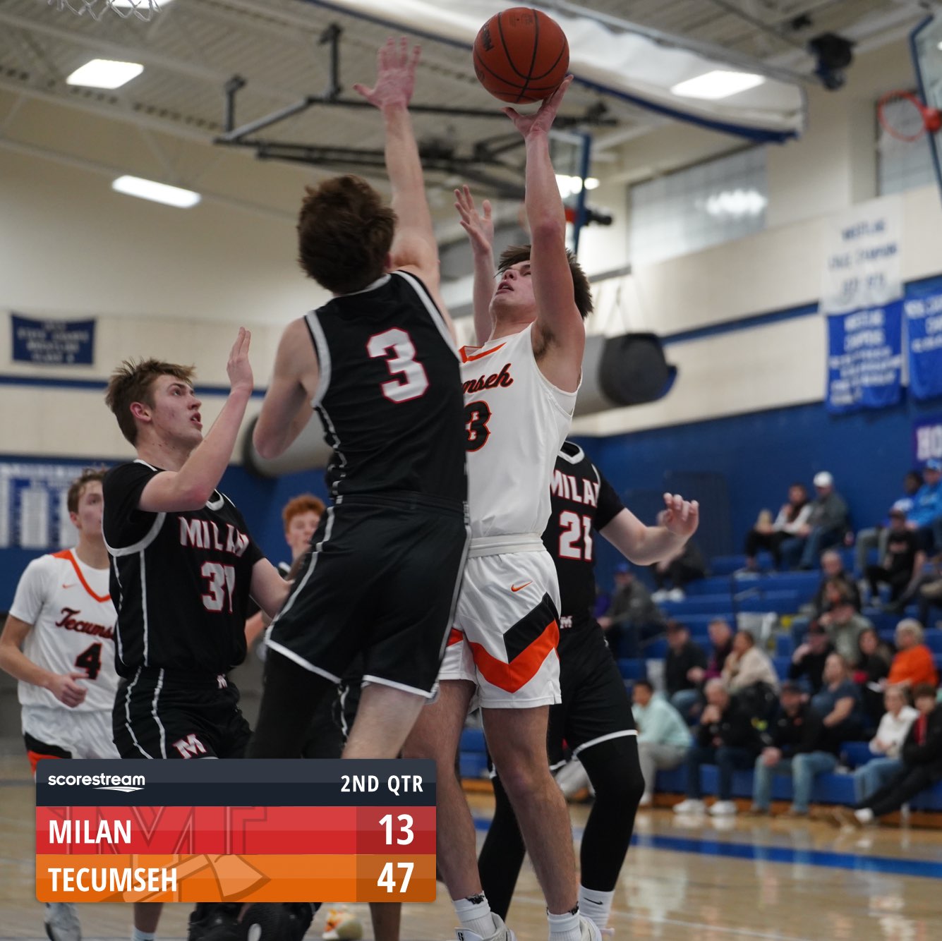 The Tecumseh Indians defeat the Milan Big Reds 66 to 33 - ScoreStream