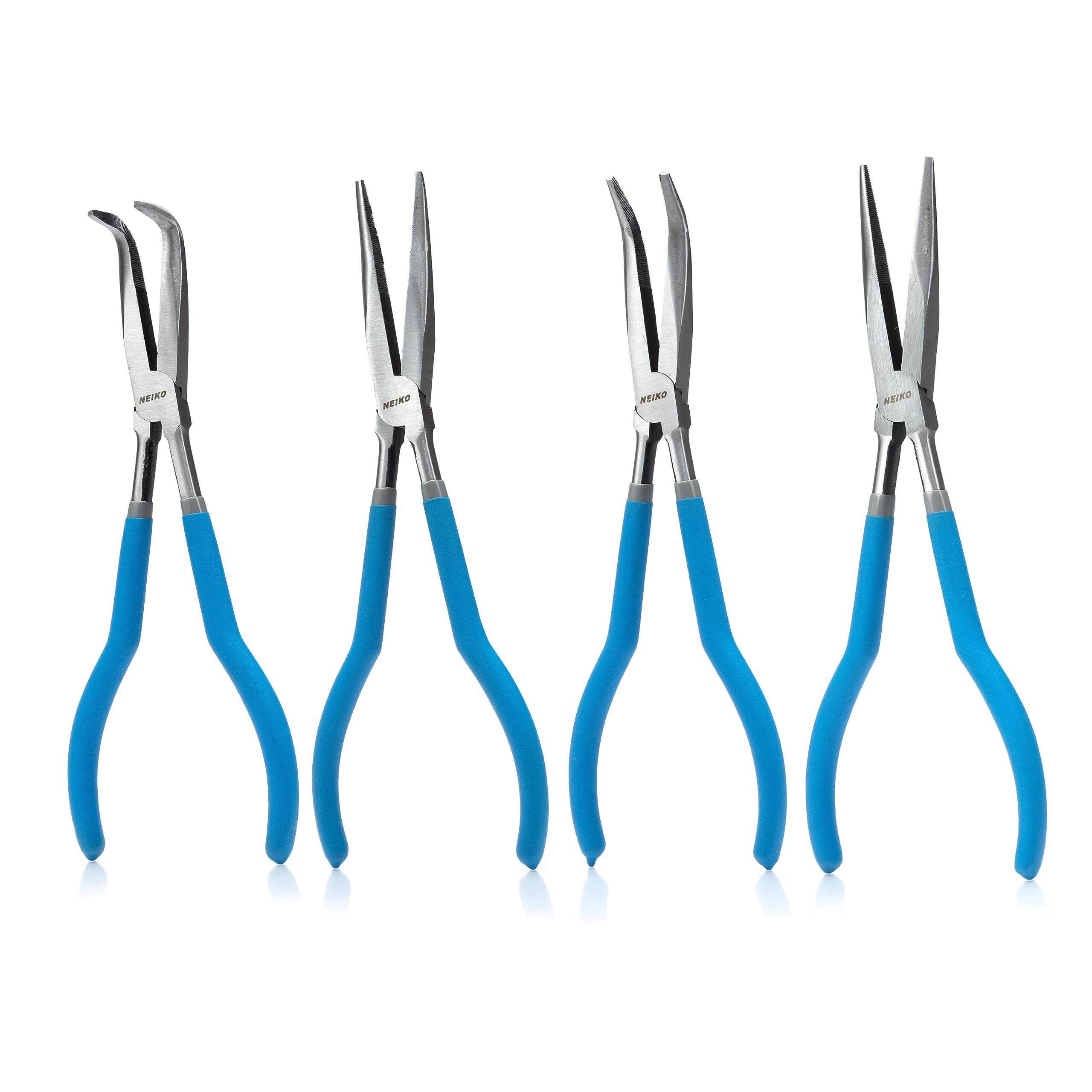 Neiko Brandclub Neiko 02130A Heavy Duty 16 Snap Ring Plier Set 2 Piece External and Internal Pliers Straight 45 90 Tips