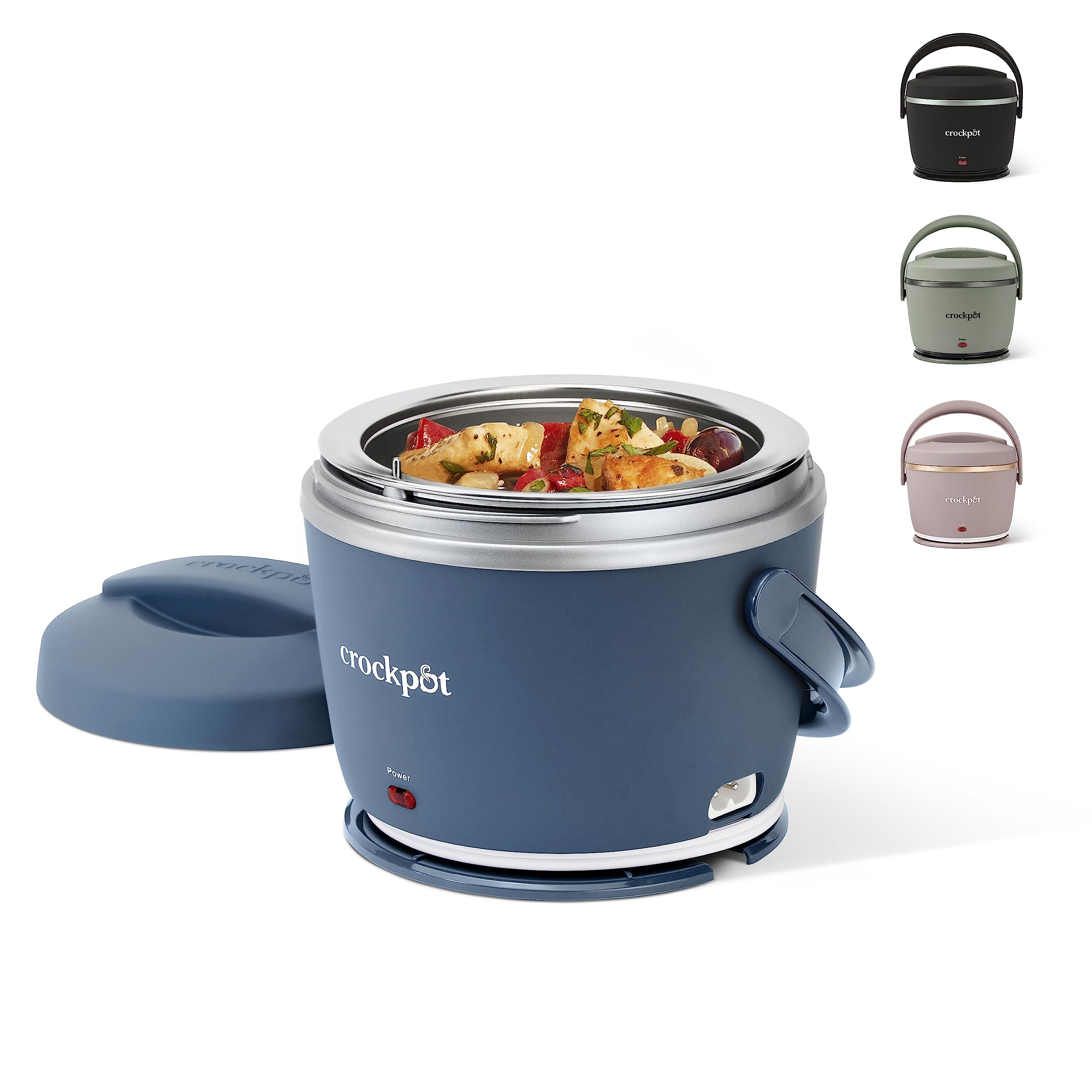 Crock Pot Brandclub Crock Pot Electric Lunch Box Portable Food Warmer for On the Go 20 Ounce 591 mL Black Licorice