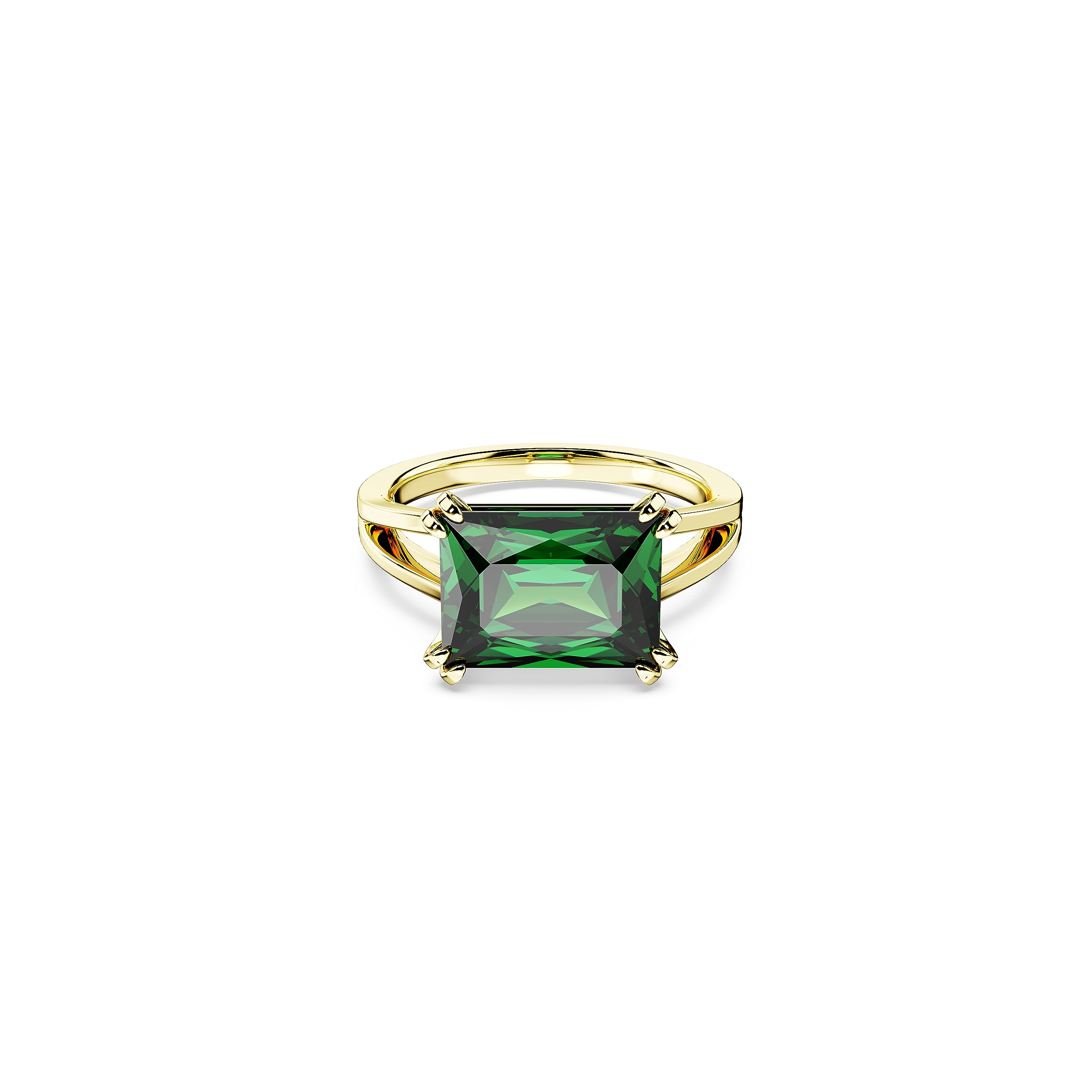 Swarovski Brandclub SWAROVSKI Matrix Cocktail Ring with Green Stone