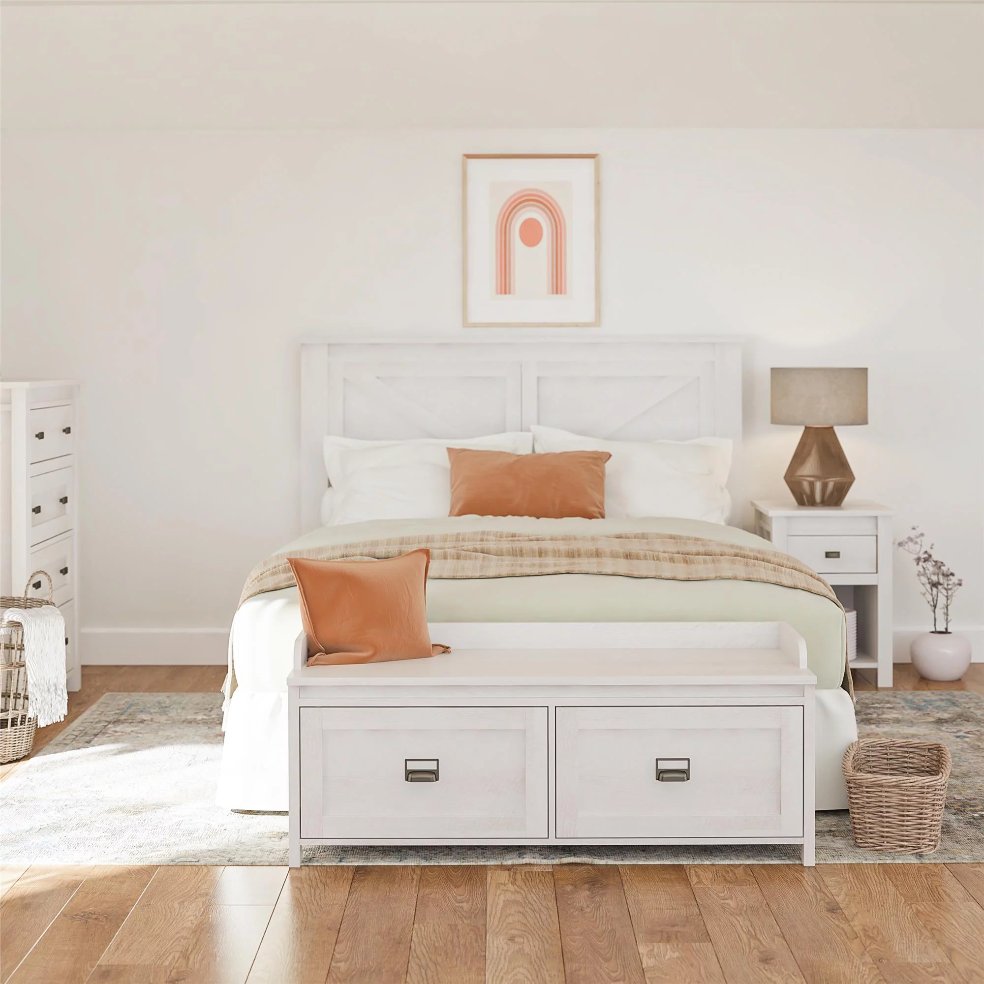 Ameriwood Home Brandclub Ameriwood Home Farmington Queen Headboard Rustic