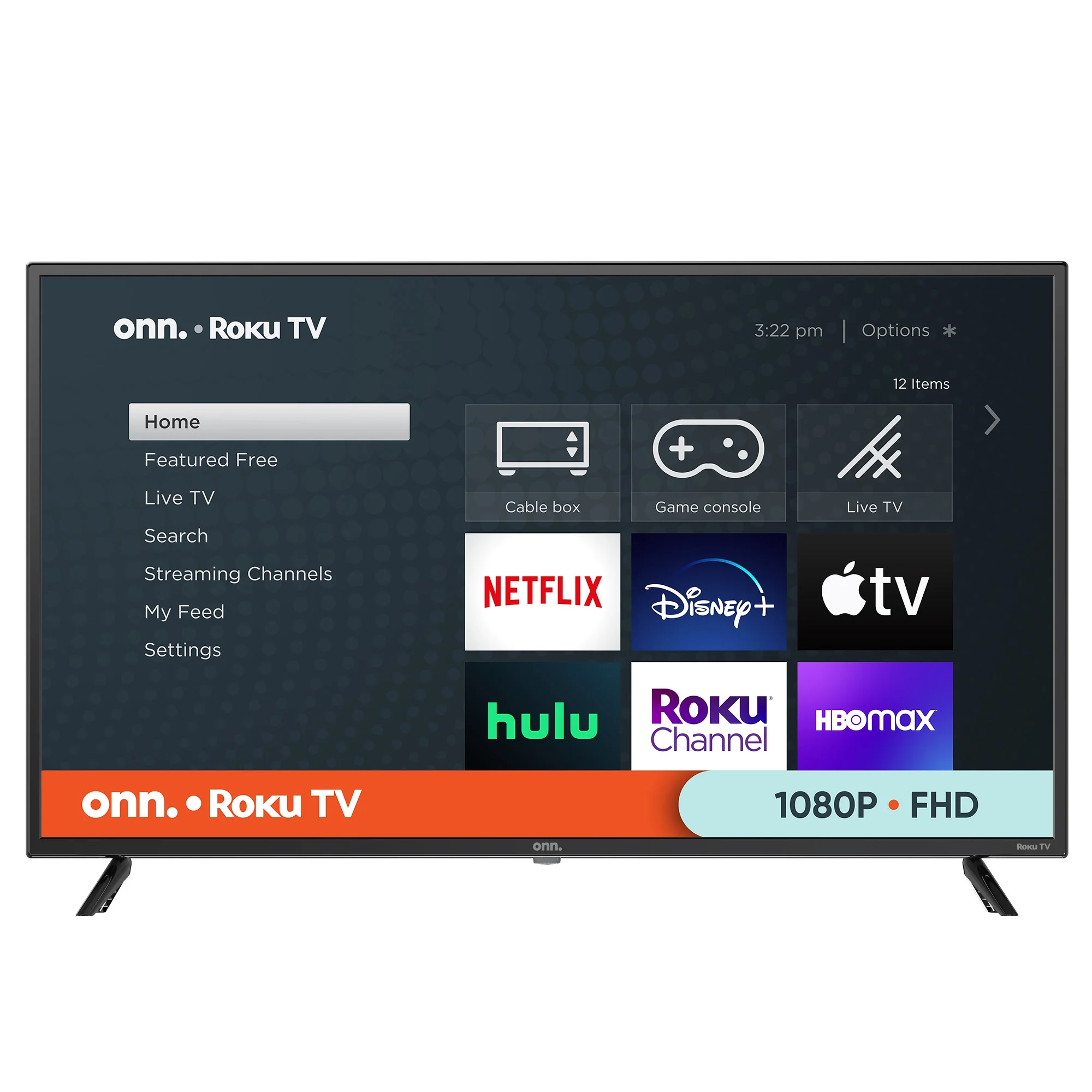onn. Brandclub onn. 50 Class 4K UHD 2160P LED Roku Smart Television HDR 100012585
