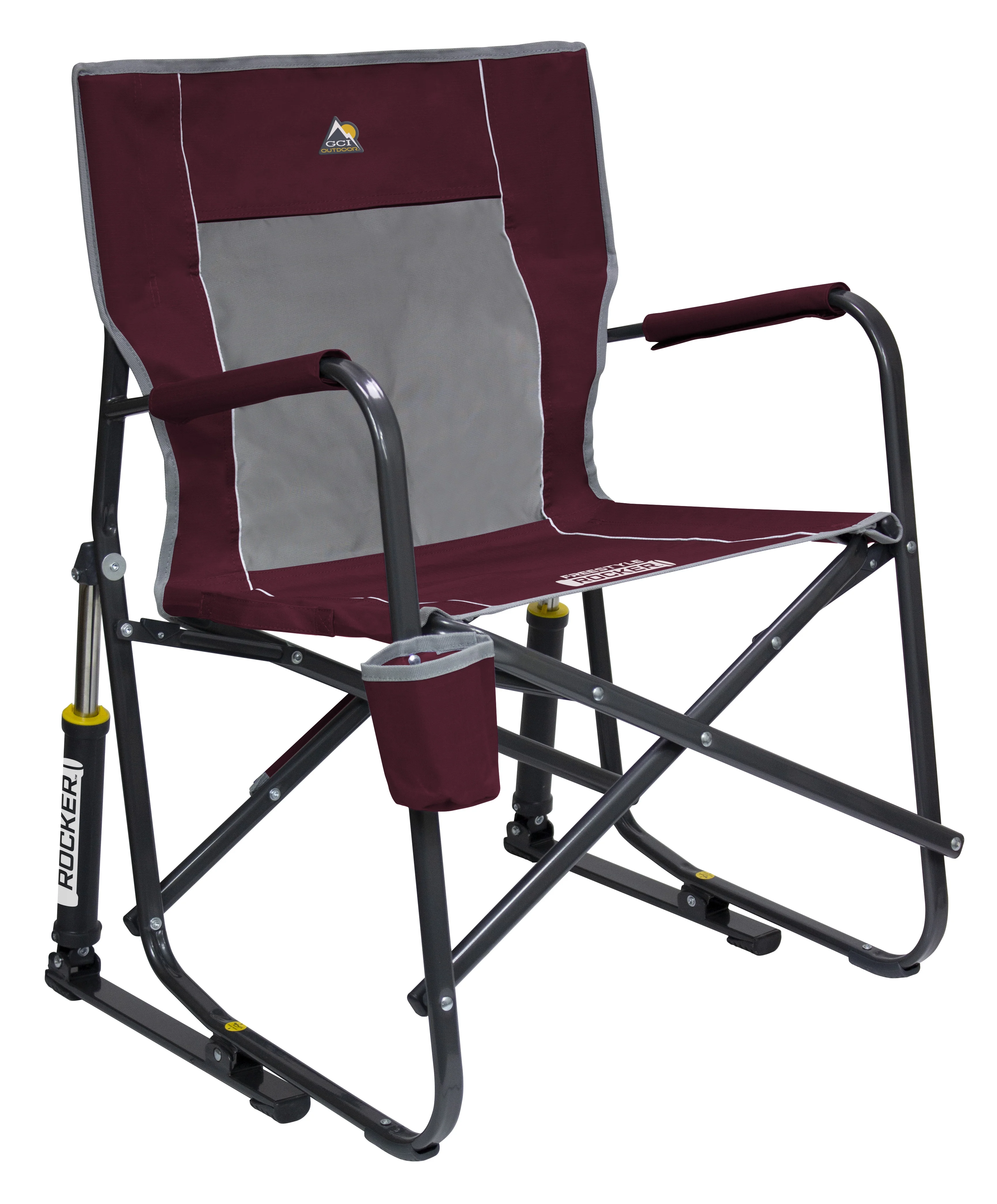 GCI Outdoor Brandclub GCI Outdoor Freestyle Rocker Foldable Rocking Camp Chair Cinnamon
