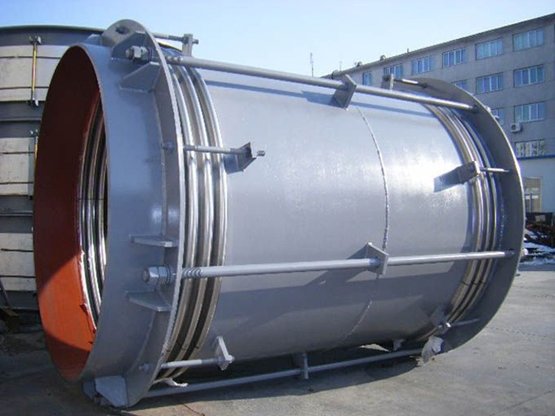 Comparison of lateral expansion joint before and after installation ...