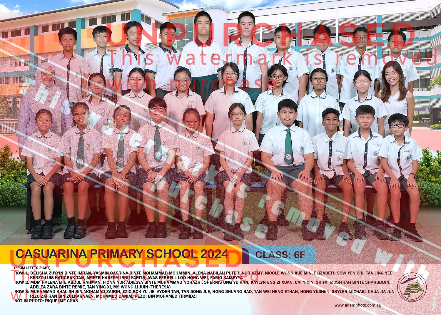 Casuarina Primary School - Class 2024 - Schools 2024 - ADAMPHOTO