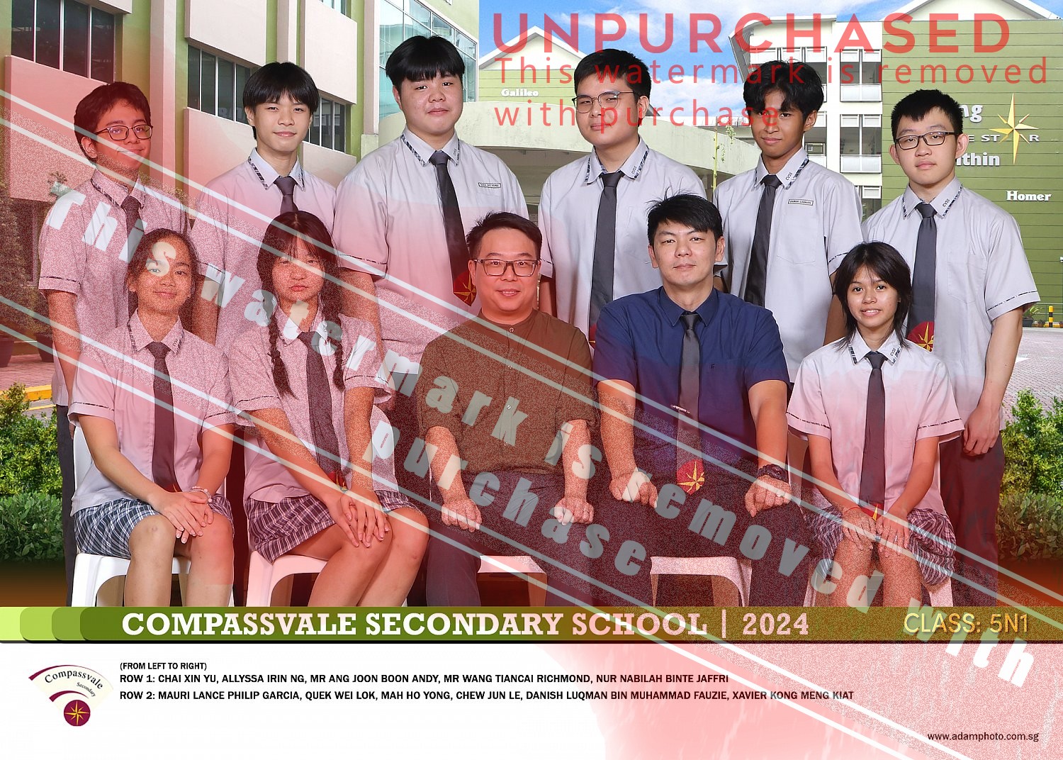 Compassvale Secondary School - Class 2024 - Schools 2024 - ADAMPHOTO