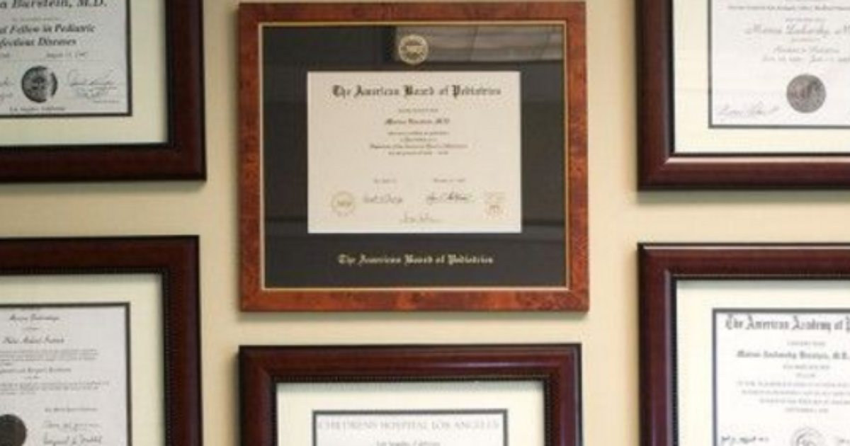 Displaying certificates and diplomas in your office - TherapyDen Displaying certificates and diplomas in your office - TherapyDen
