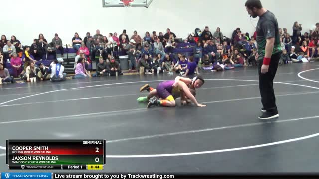 Jaxson Reynolds (Windosr Youth Wrestling) vs Cooper Smith (Rough Rider ...