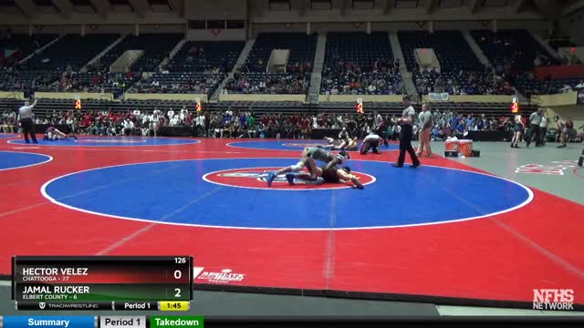 Jamal Rucker (Elbert County) vs Hector Velez (Chattooga)