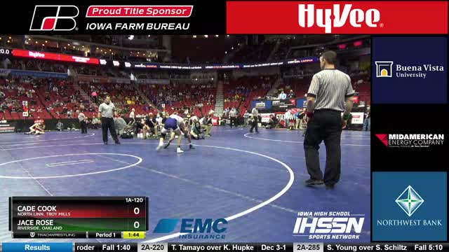 Jace Rose (Riverside, Oakland) vs Cade Cook (North Linn, Troy Mills)
