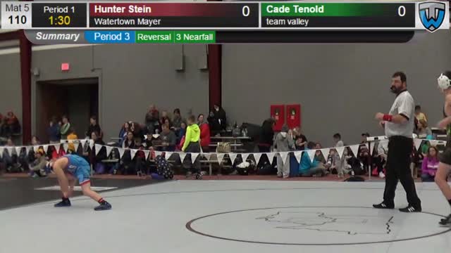 Cade Tenold (team valley) vs Hunter Stein (Watertown Mayer)
