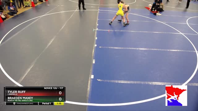 Braeden Maxey (North Metro Wrestling) vs Tyler Ruff (Lakeville)