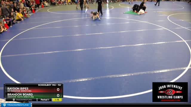 Raydon Bipes (No Nonsense Wrestling) vs Brandon Board (Andover Youth ...