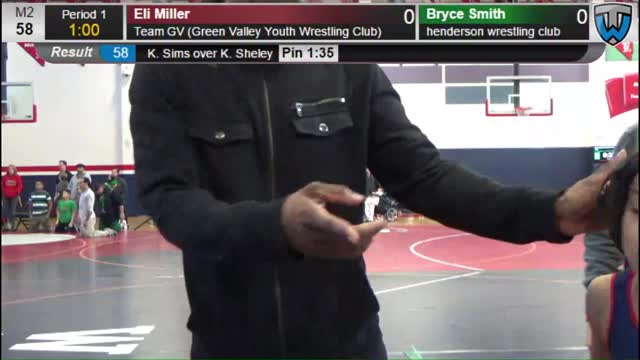 Eli Miller (Team GV (Green Valley Youth Wrestling Club)) vs Bryce Smith ...