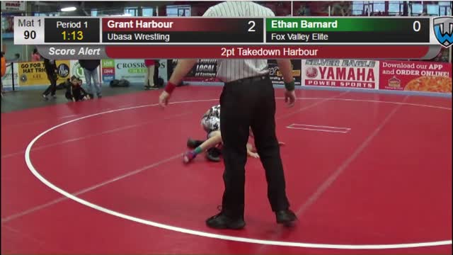 Grant Harbour (Ubasa Wrestling) vs Ethan Barnard (Fox Valley Elite)