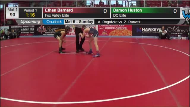 Ethan Barnard (Fox Valley Elite) vs Damon Huston (DC Elite)