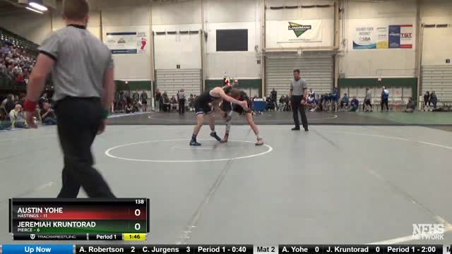 Austin Yohe (Hastings) vs Jeremiah Kruntorad (Pierce)