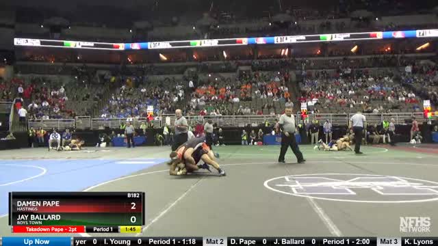 Damen Pape (Hastings) vs Jay Ballard (Boys Town)