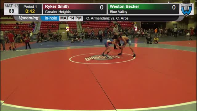 Ryker Smith (Greater Heights) vs Weston Becker (Blue Valley)