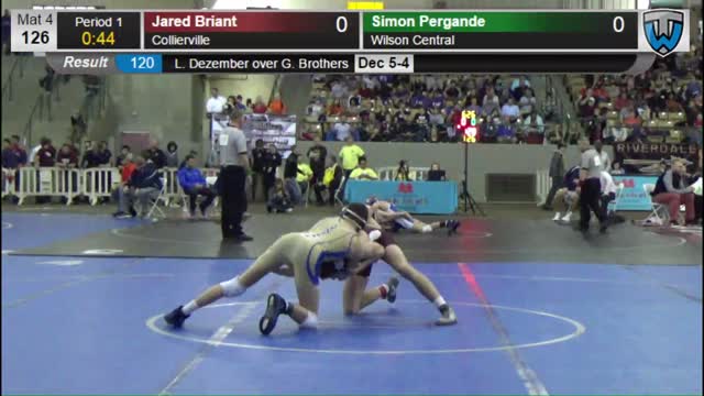 Simon Pergande (Wilson Central) vs Jared Briant (Collierville)