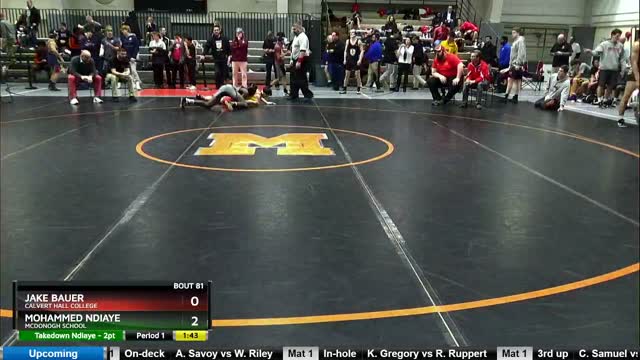 Jake Bauer (Calvert Hall College) vs Mohammed Ndiaye (McDonogh School)