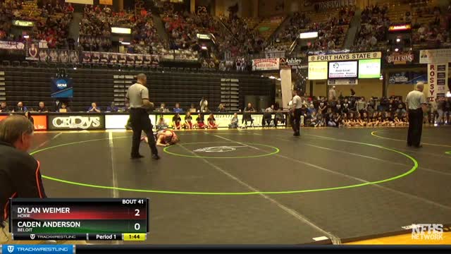 Dylan Weimer (Hoxie) vs Caden Anderson (Beloit)