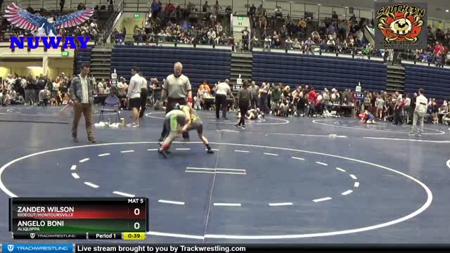 Zander Wilson (Rideout/Montoursville) vs Angelo Boni (Aliquippa)
